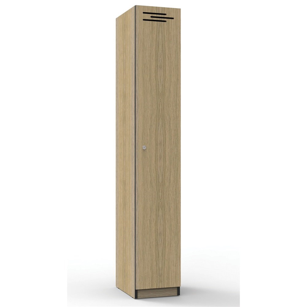 Furniture - Infinity Melamine Locker 1 Door 1850Hx305Wx455mmD Oak with ...
